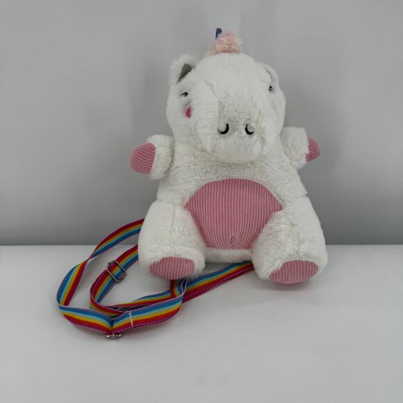 Unknown | Toys | Unicorn White Plush Stuffed Animal Backpack With ...